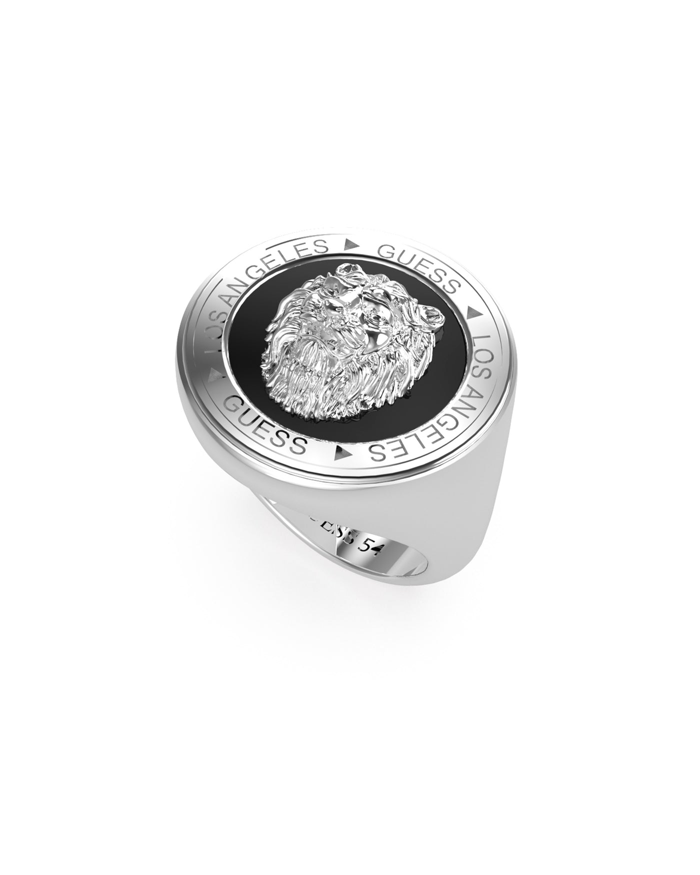 GUess Silver TOne Lion head ring – Southmall Jewellers